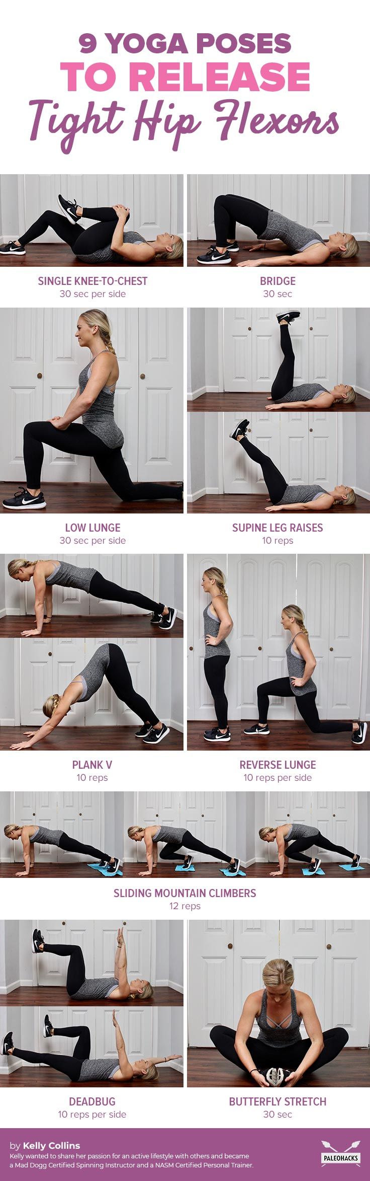 9 Exercises To Release Tight Hip Flexors The Stretches Feel Amazing Hip Flexor Tight Hip