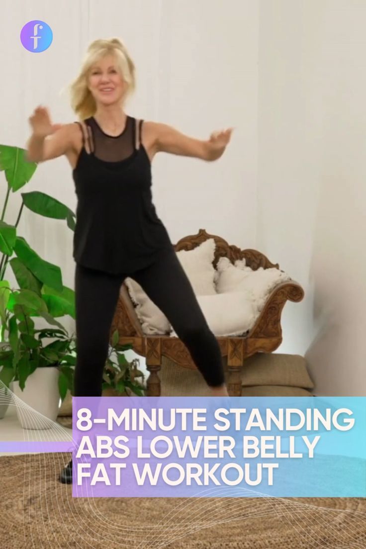 8 Minute Standing Abs Lower Belly Fat Workout Low Impact Artofit