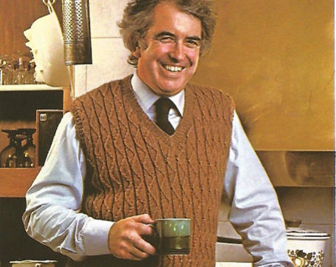 Mens Knit V Neck Sweater Pdf Pullover Vest Styleohhhmama Sleeveless Tunic Jumper Vintage
