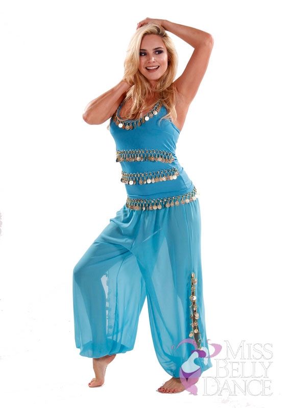 Bellydancer Costume Set Harem Pants And Halter Top Sadiqa Ii Belly