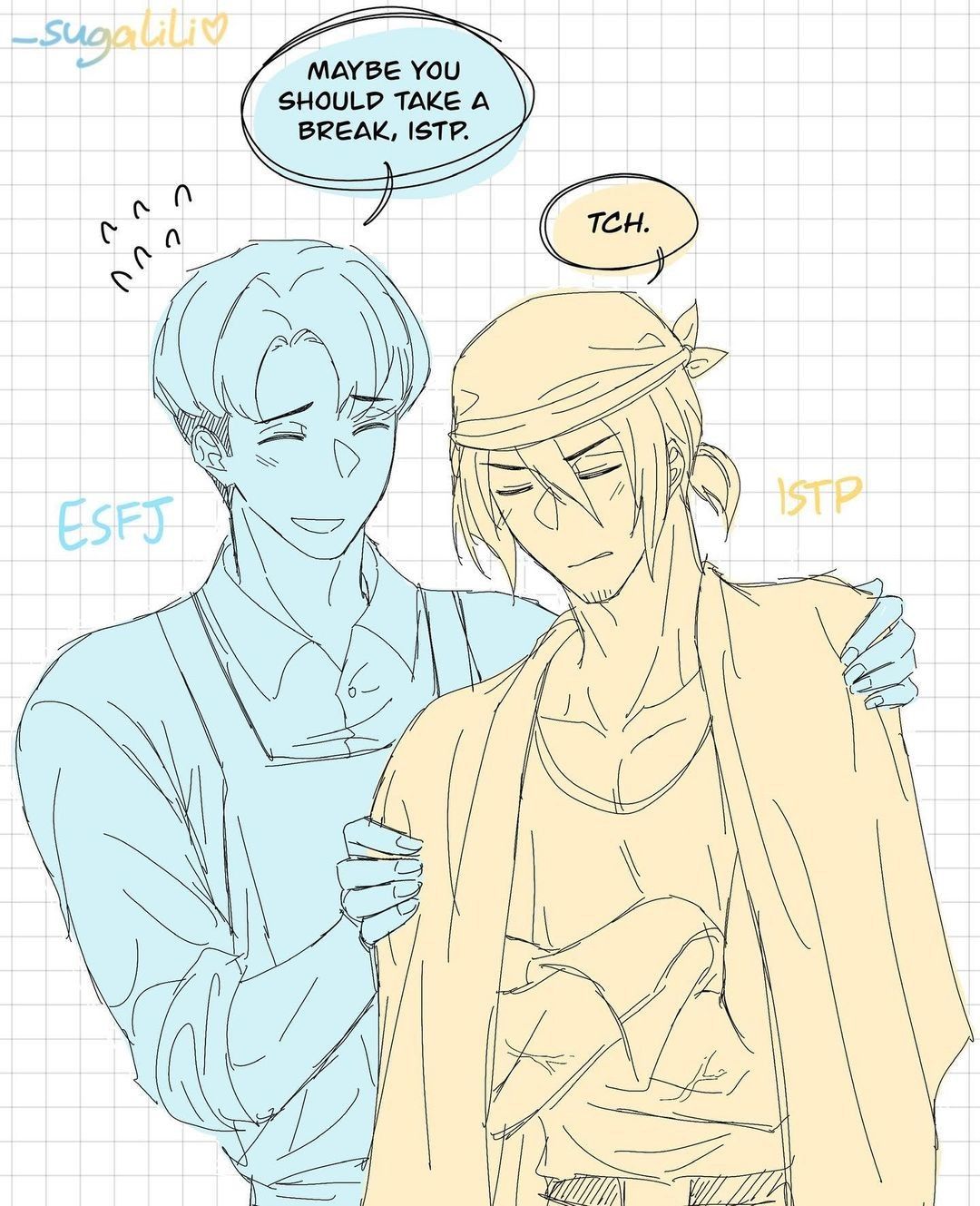 Esfj X Istp En 2024 Tipos De Personalidad Artistas Arte Del Bosquejo