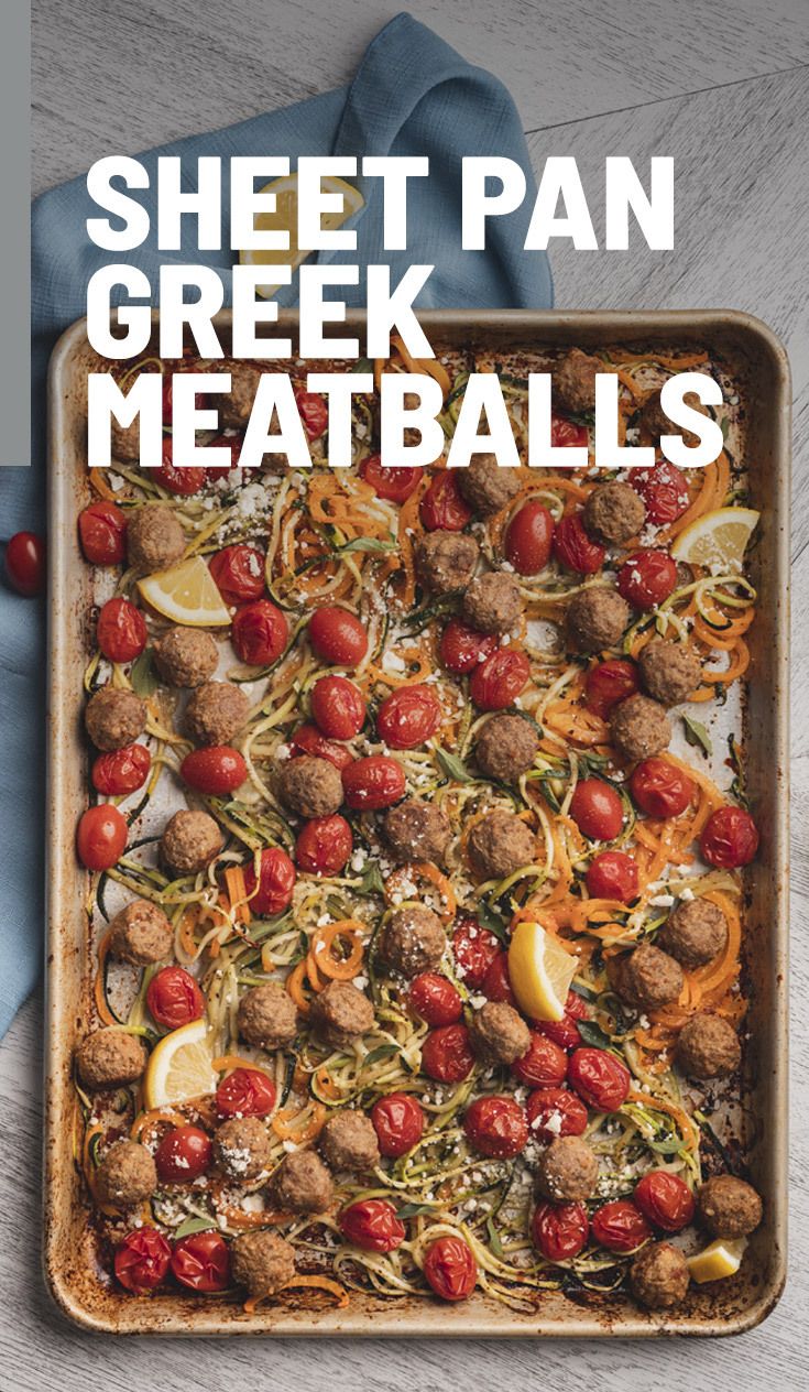 Sheet Pan Greek Meatballs Pure Flavor® Recipe Beef Recipes Easy