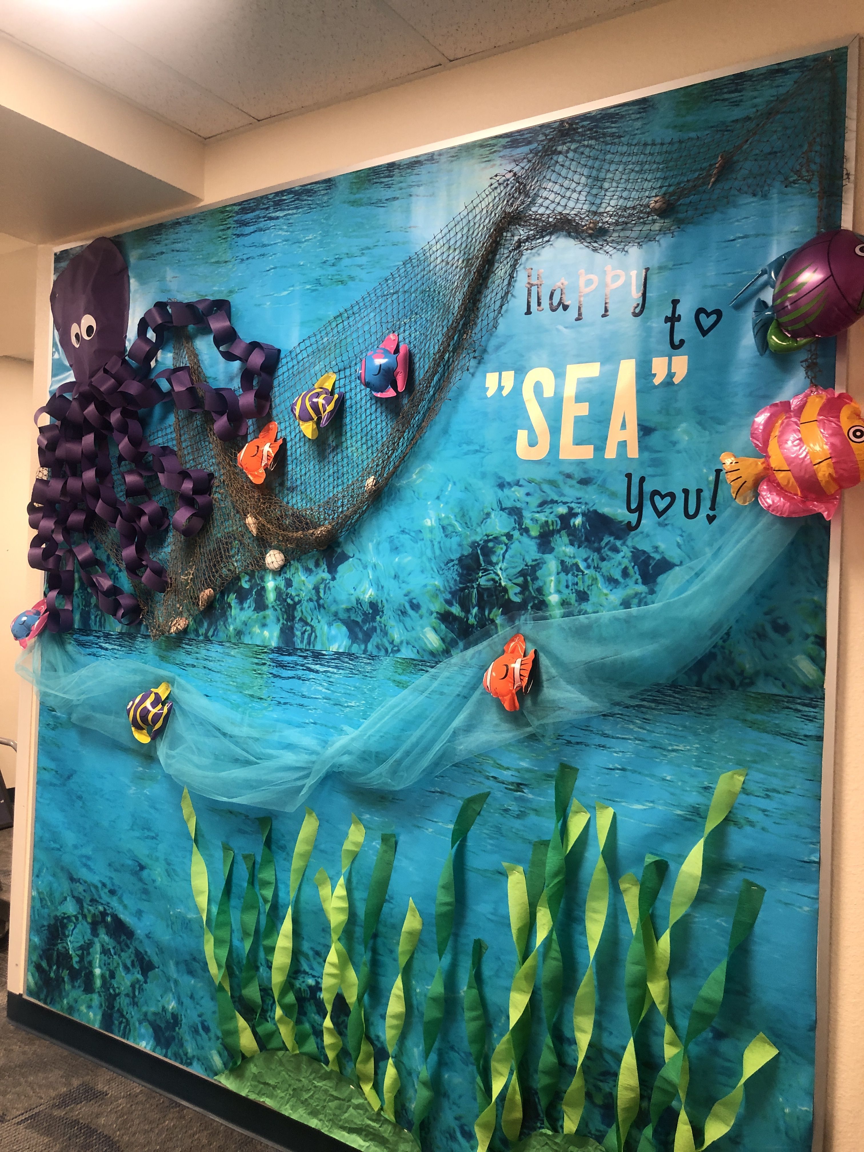 Back To School Under The Sea Theme Ocean Theme Classroom Sea Crafts