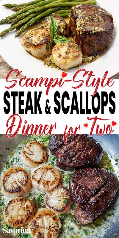 Scampi Style Steak And Scallop Dinner For Two Artofit