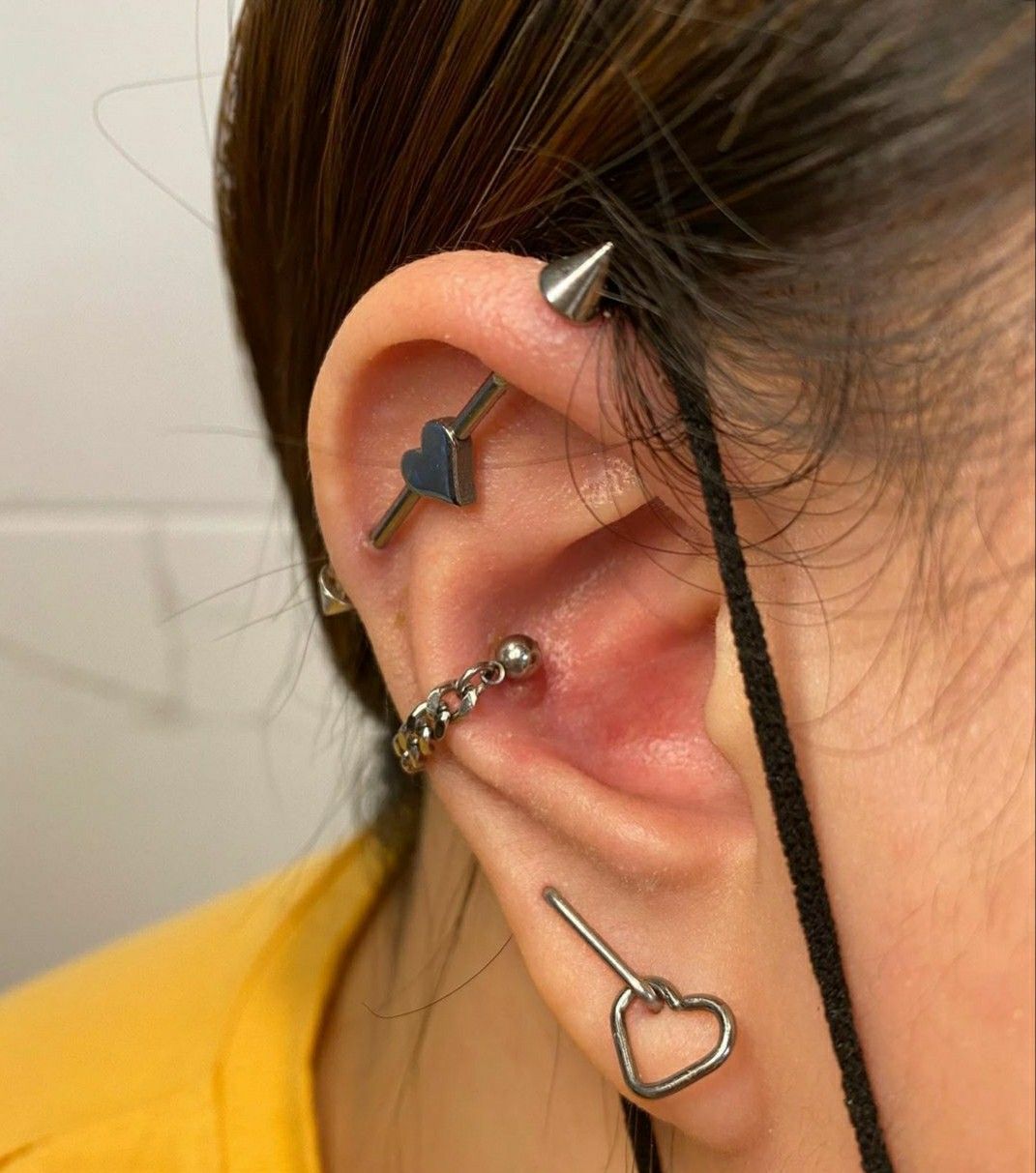 Industrial Ear Piercing Ear Piercings Ear Piercing