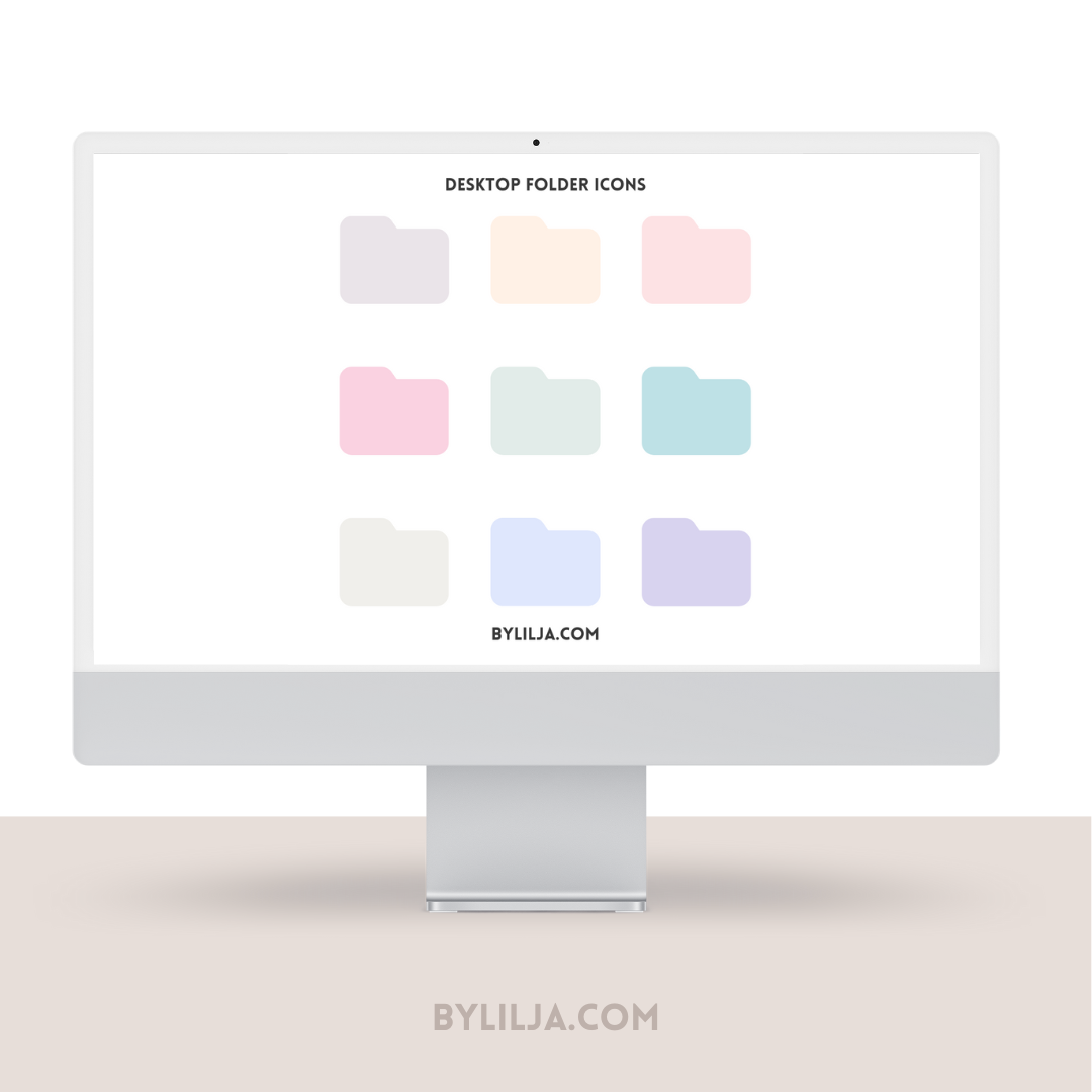 Pastel Mac Folder Icons Desktop Folder Icons 9 Png Files Etsy Folder Icon Digital Desktop
