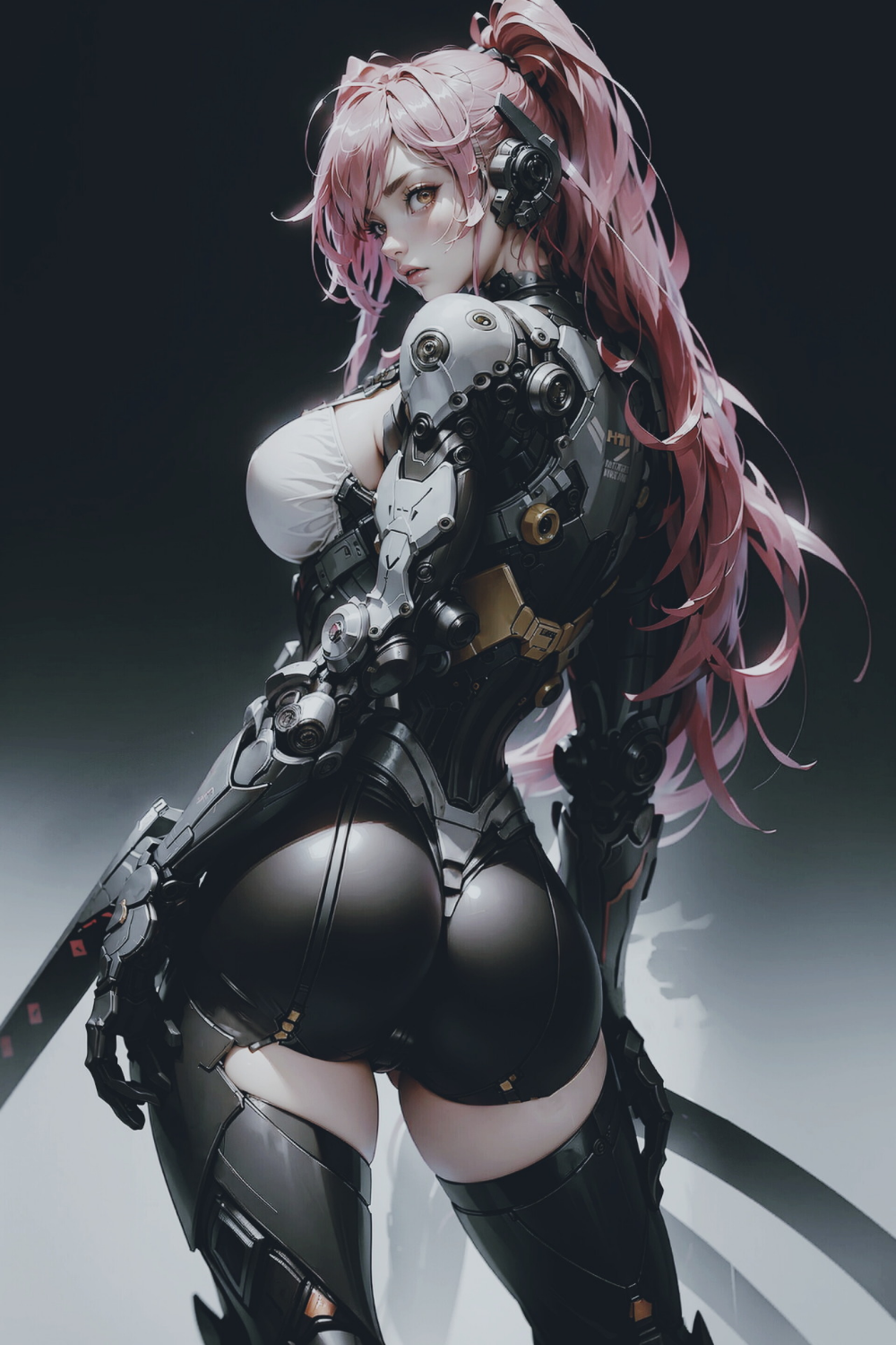 Kobikiyama — A站ai分区 Sci Fi Girl Tech Girl Cyberpunk Character