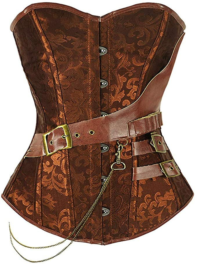 Atomic Red Steel Boned Steampunk Overbust Corset Artofit