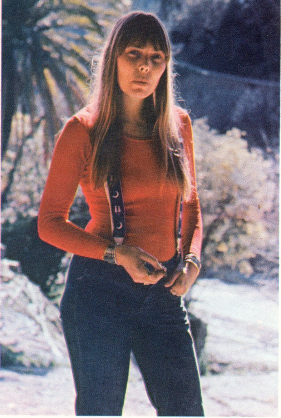 Joni Orange Suspenders Perfect Circus Magazine February 1973 Women Joni Female Singers