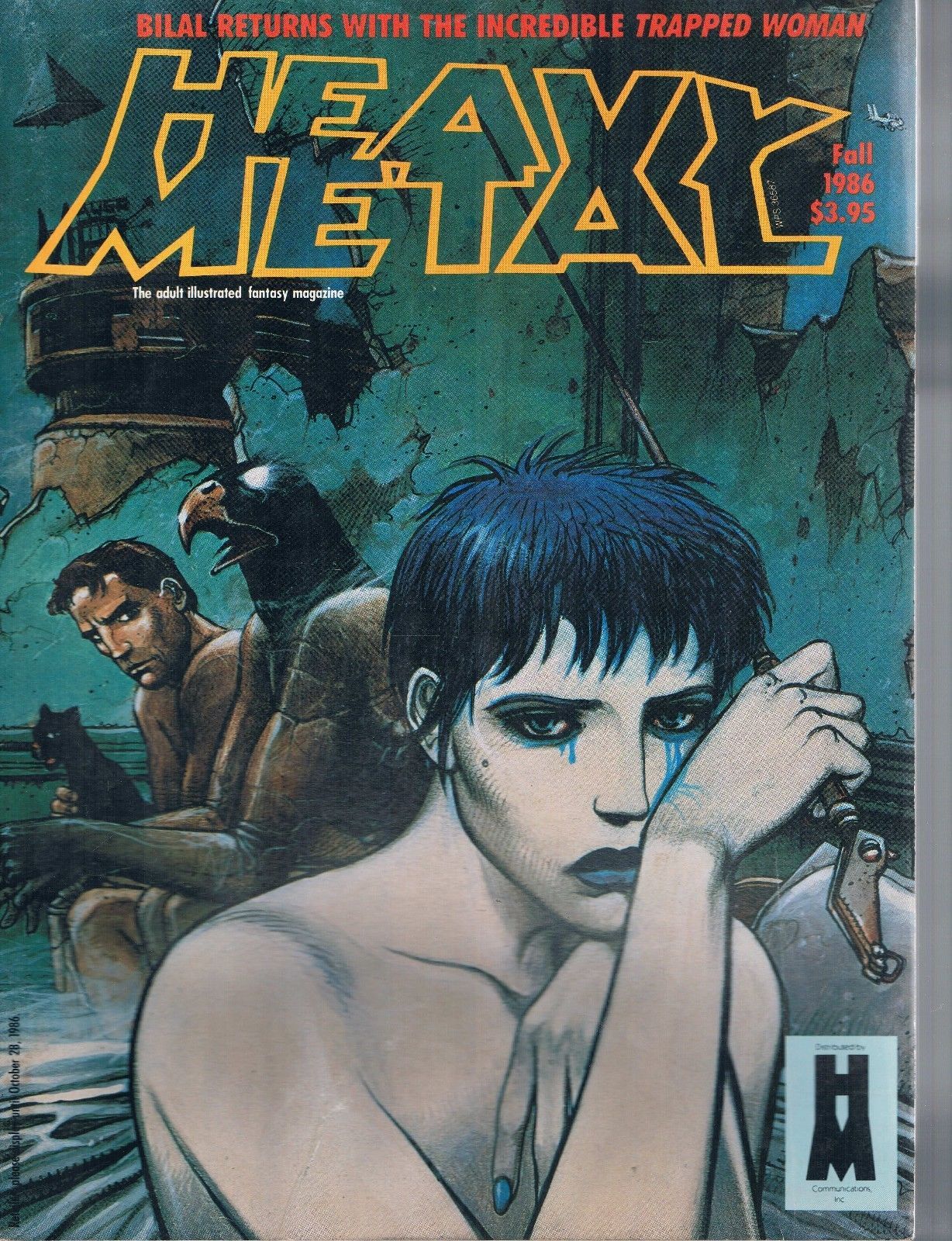 Heavy Metal Magazine Fall 1986 Enki Bilal Trapped Woman Juan Giminez