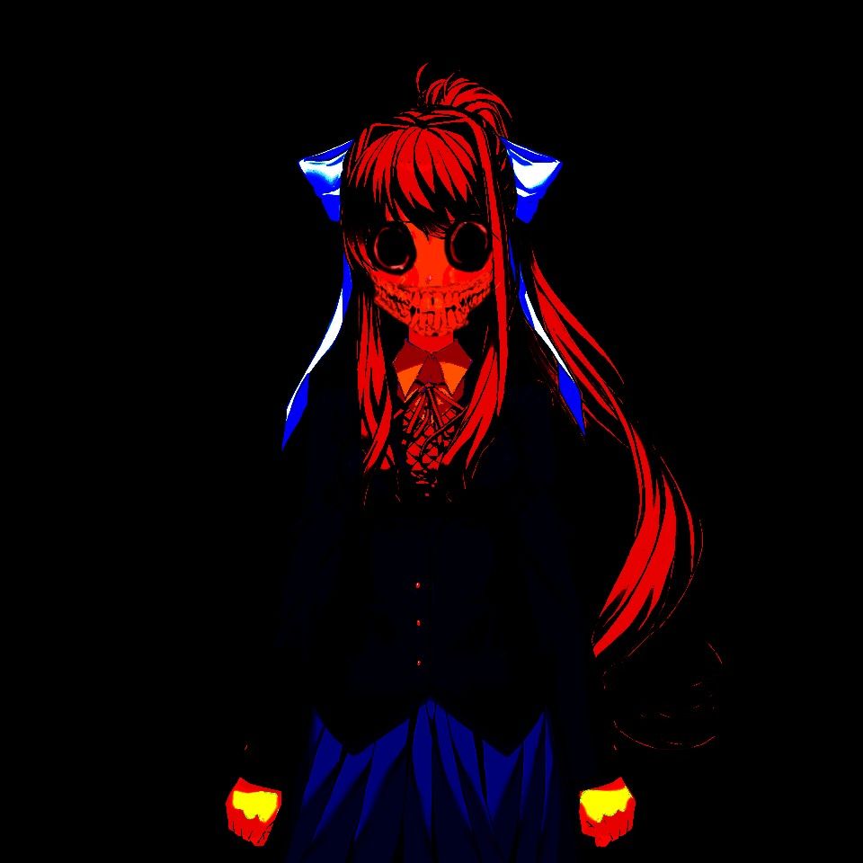 Pin By Gabriel Henrique On Ddlc Horror Art Scary Art Scary Images