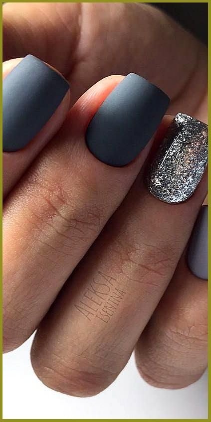 Amazing Matte Acrylic Nails When You Are Tired Of The Glossy Ones