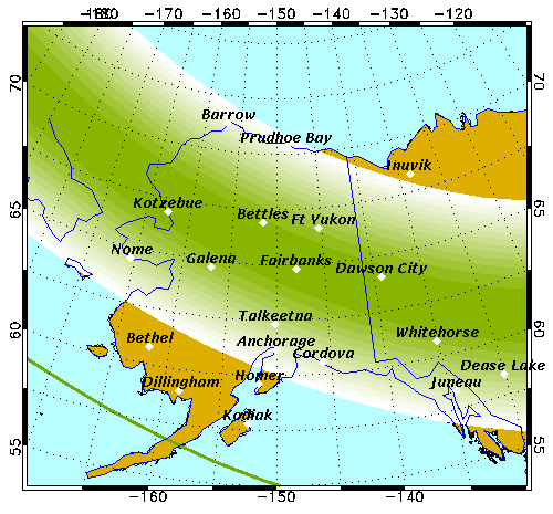 Aurora Forecast Geophysical Institute Aurora Forecast Northern