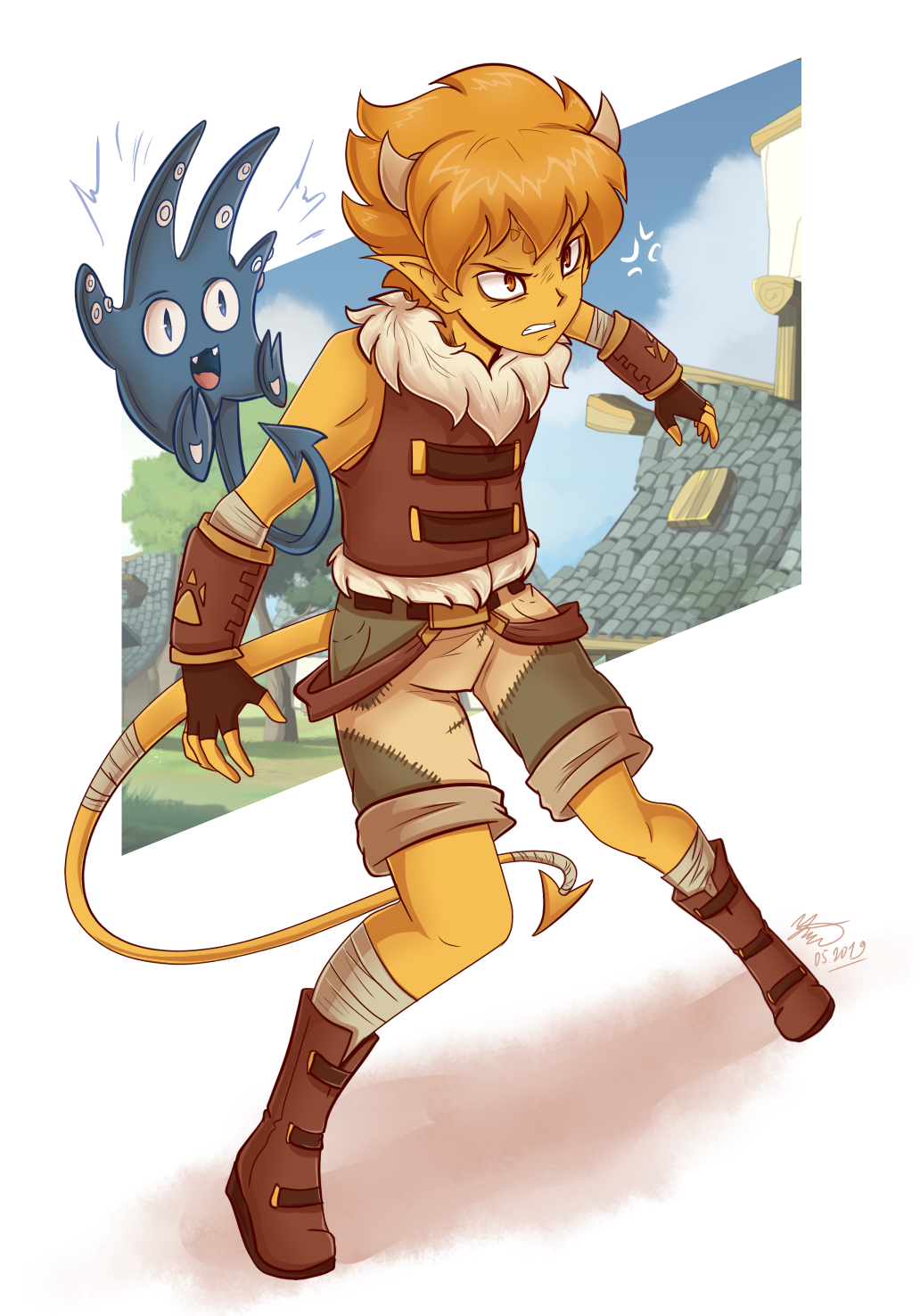 Wakfu Oc Osamodas Koshkin By Aquagd On Deviantart In 2020 Zelda Characters Character