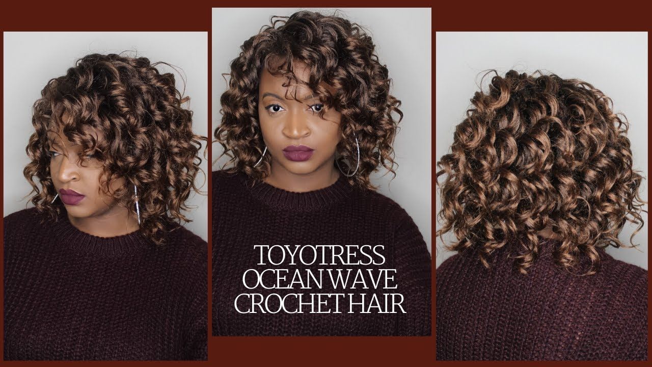 Ocean Wave Crochet Hair By Toyotress Tutorial Curly Hair Style Bob Style Amazon Hair