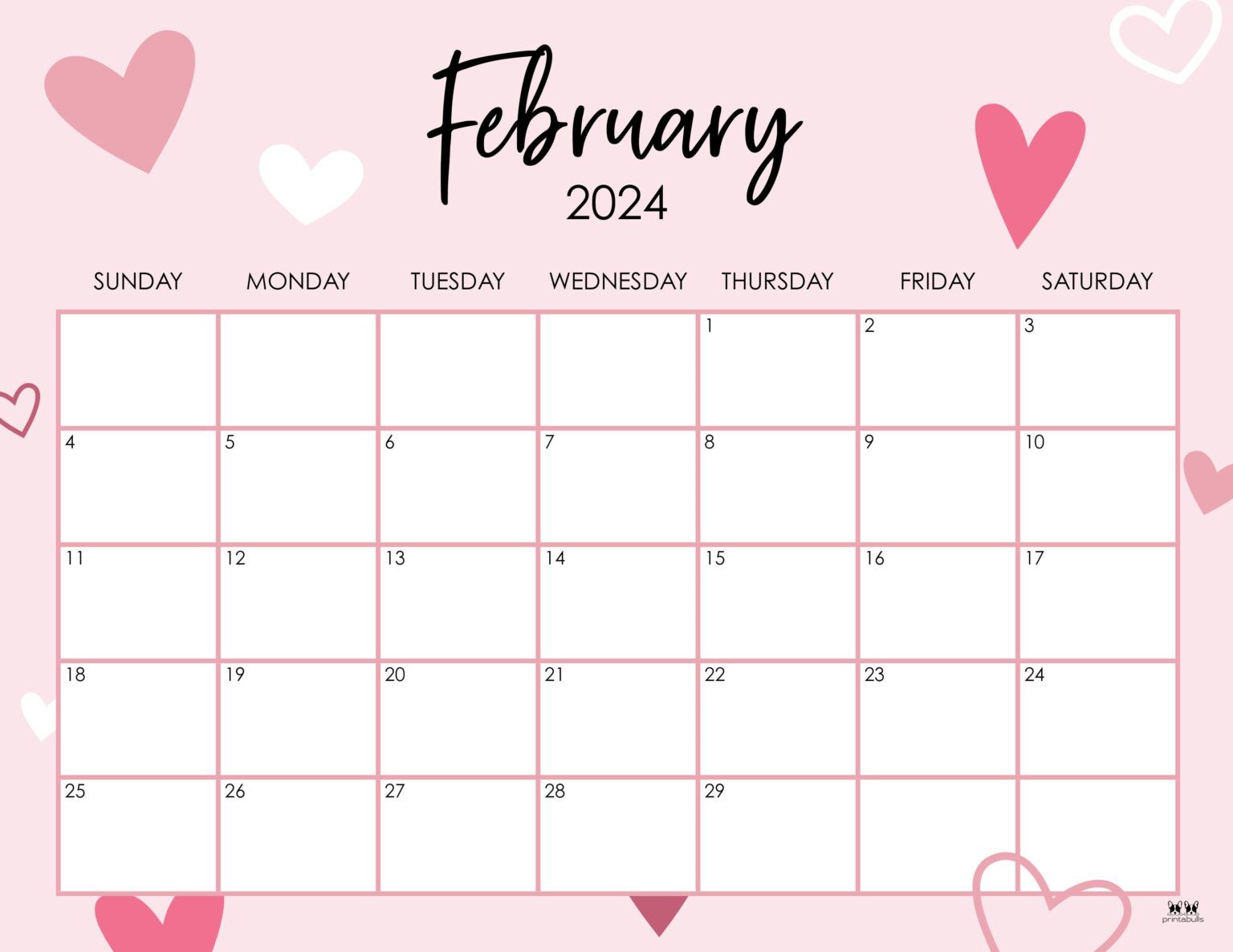 February 2024 calendars 50 free printables – Artofit February 2024 calendars 50 free printables – Artofit
