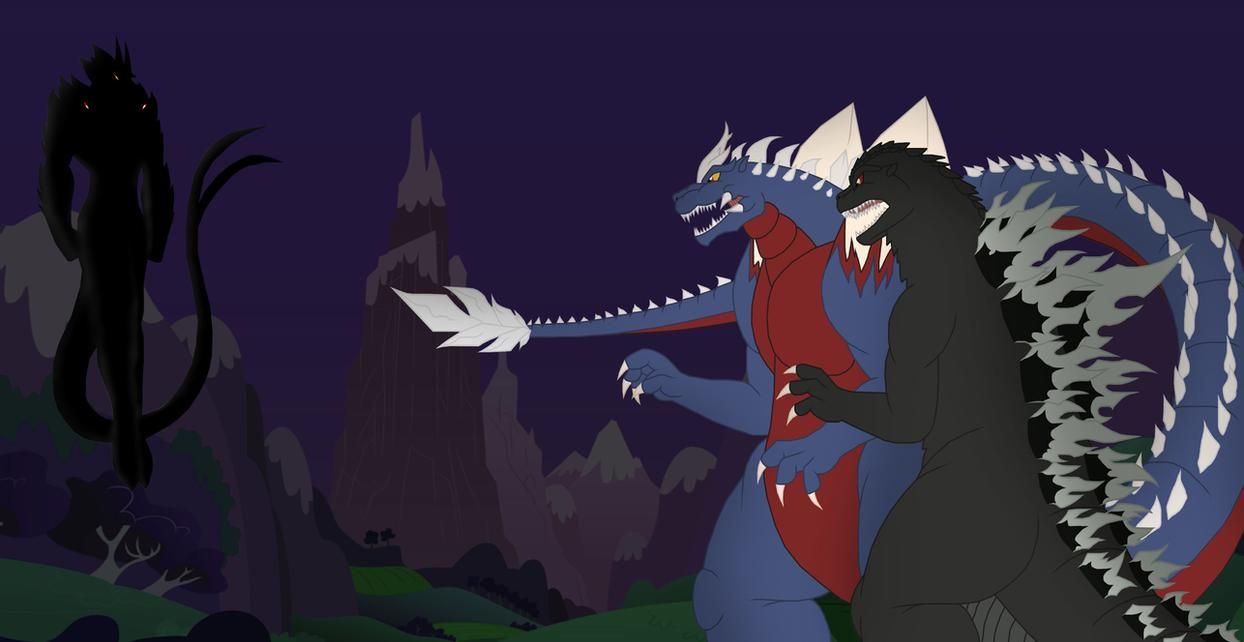 The Bridge A Godzilla Mlp Crossover In 2023 Godzilla Cartoon Crossovers Kaiju Monsters
