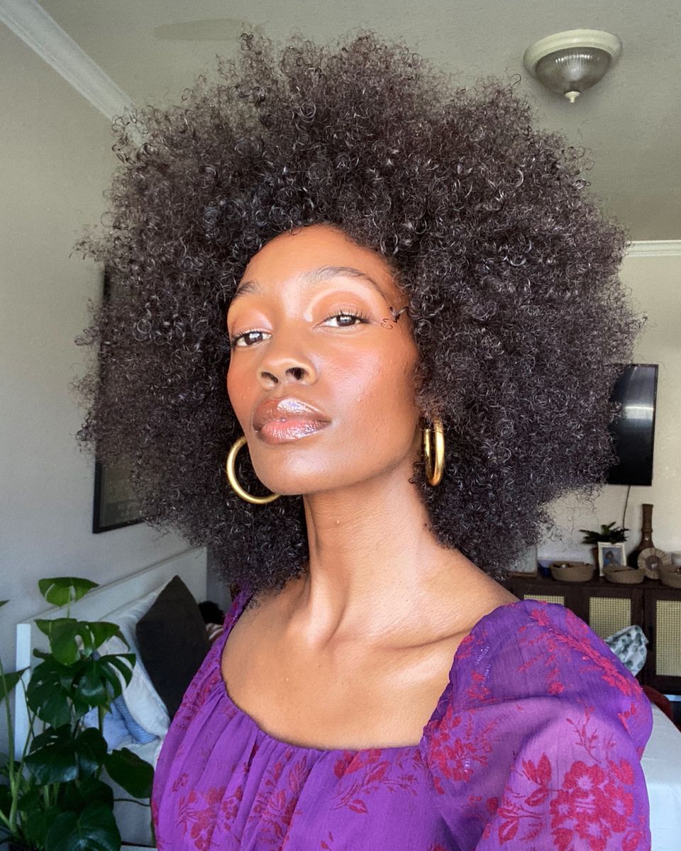 Curly Afro In 2024 Natural Hair Styles Curly Hair Types Curly Hair