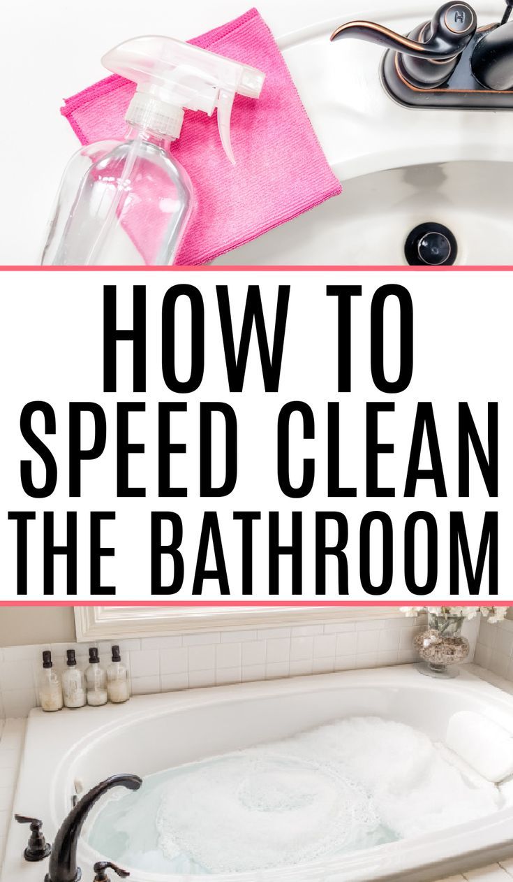 How To Speed Clean A Bathroom In Minutes Speed Cleaning Bathroom
