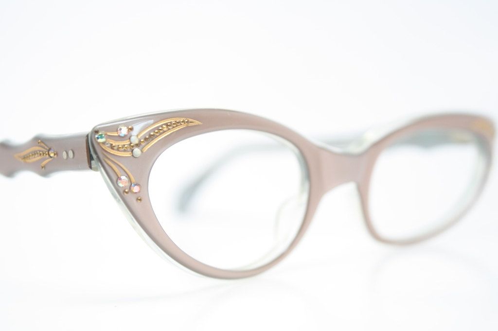 Small Vintage Cat Eye Glasses Rhinestone Cateye Frames Vintage Cat Eye Glasses Cat Eye