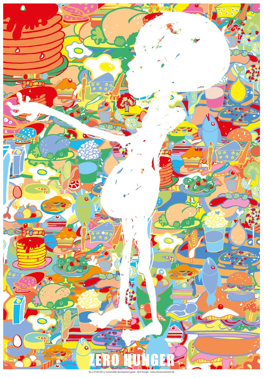 Finn Nygaard Zero Hunger · Posters · Chora Connection Save Food Poster