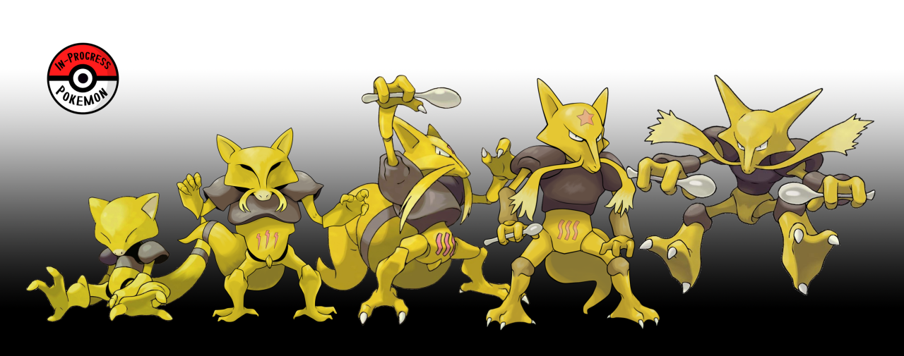 Pokemon Abra Evolution