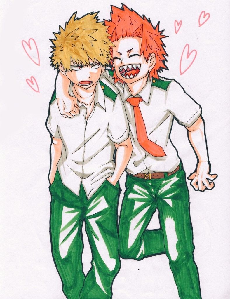 Kiribaku Bakugou Katsuki Kirishima Eijirou Boku No Hero Academia Bnha Mha Superman X Batman