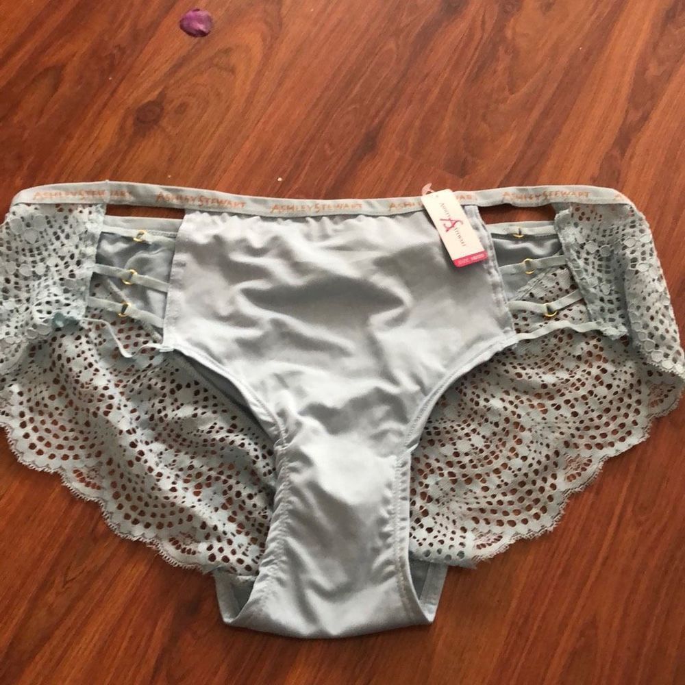 Nwt Ashley Stewart Powder Blue Panties With Lace Size 1820 Red Lace Panties Women Panties
