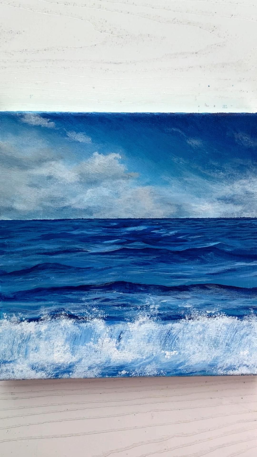 How to paint sea waves water surface ocean acrylic painting for ... How to paint sea waves water surface ocean acrylic painting for ...