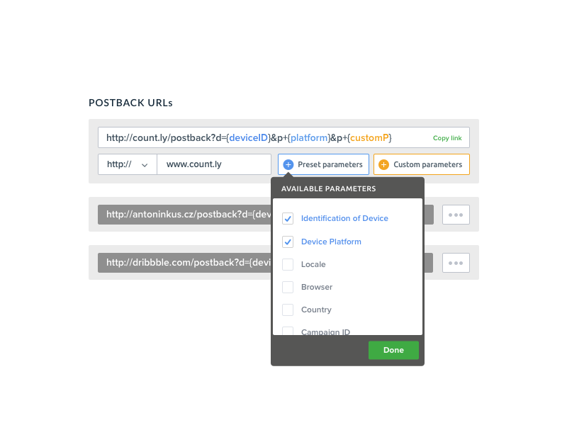 Postback URL creator - Countly | The creator, Custom, Creative professional Postback URL creator - Countly | The creator, Custom, Creative professional