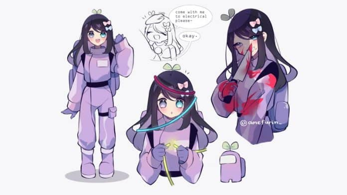 Among Us Anime Girl