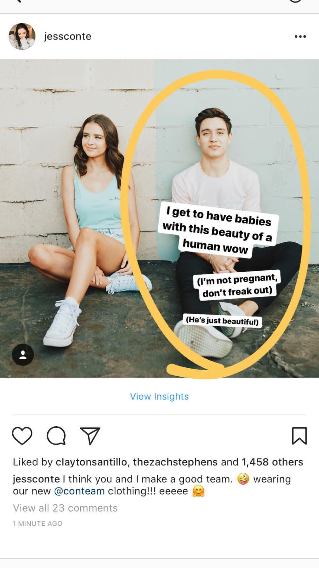 Naww Jess And Gabe Gabriel Conte Jess Conte Insta Snap Freak Out Day Wishes Gabes