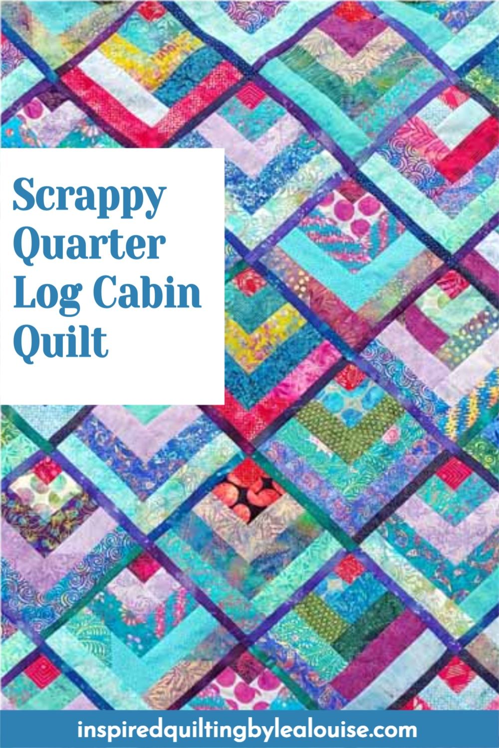 Scrappy Log Cabin Quilt Tutorial