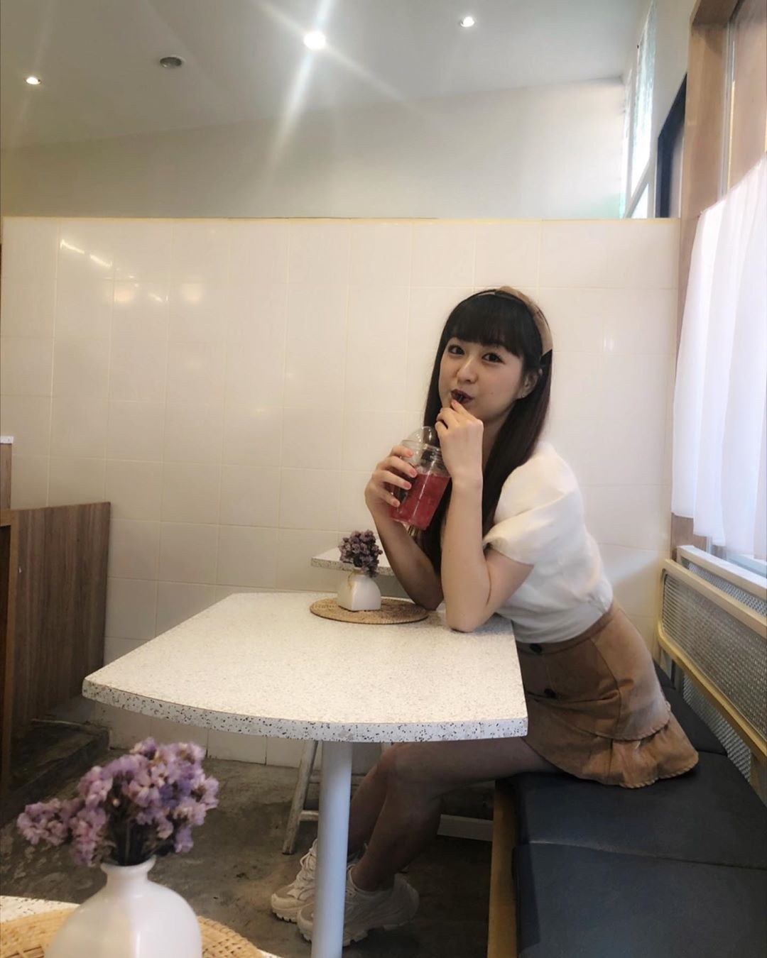 伊豆田莉奈 Ü ノohayoϋ♡ วันนี้ ไปไหน ดี น้าาาาา ไป Cafe กัน ไหม คะ ° おはず