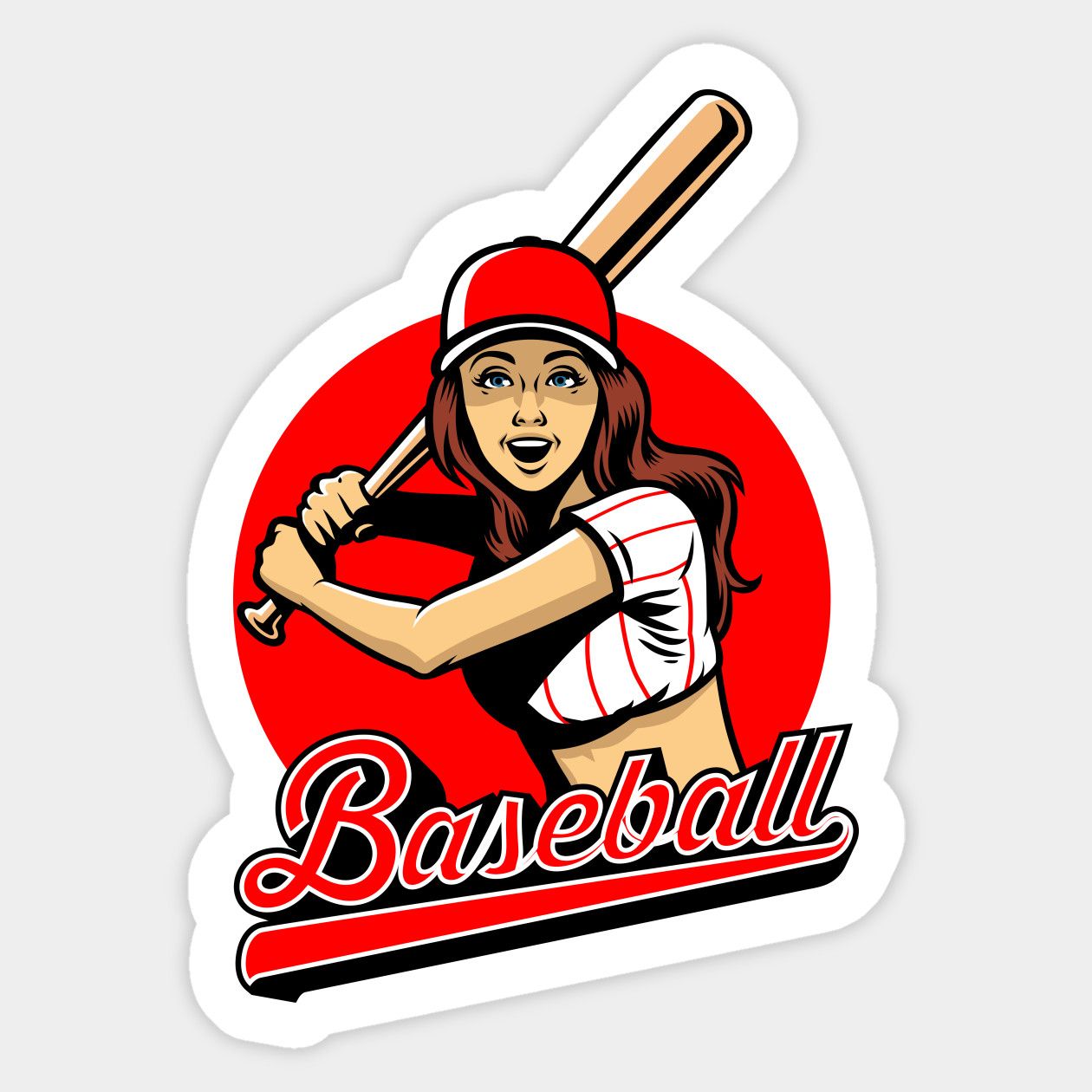 Baseball Girl Sticker Baseball Girl Artofit