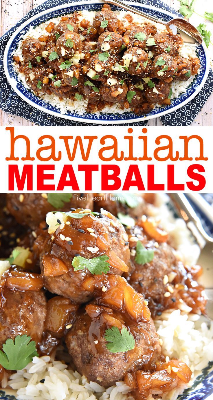 Hawaiian Meatballs Are Juicy Homemade Meatballs Smothered With A Sweet