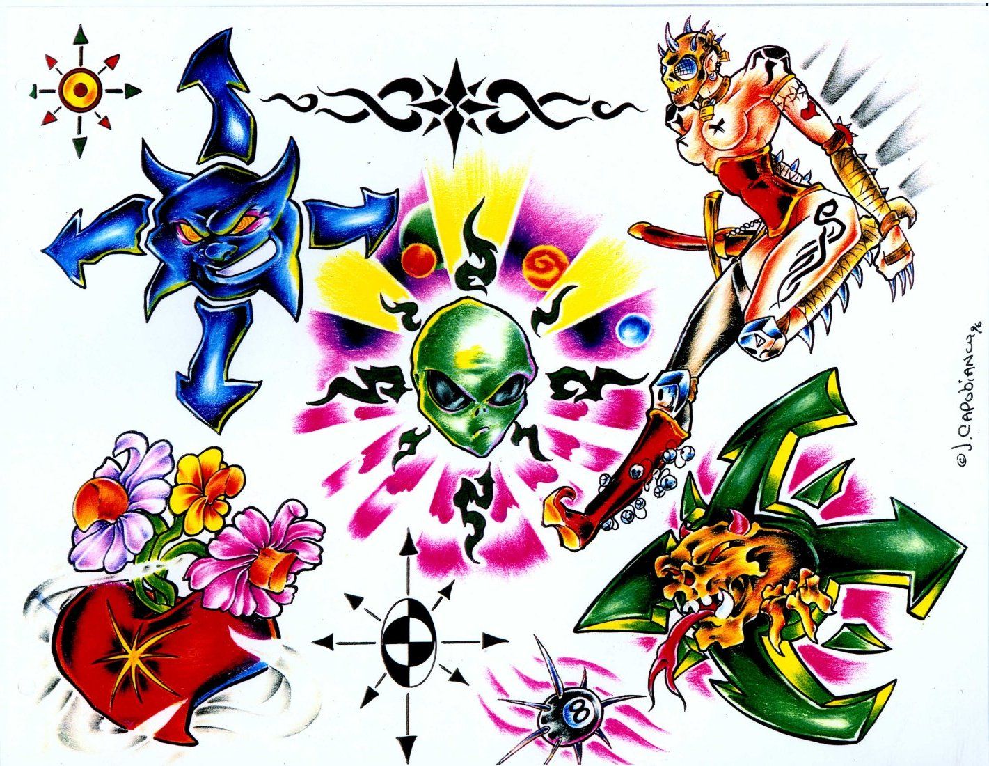 Flower Tattoo Hand And Arm Designs