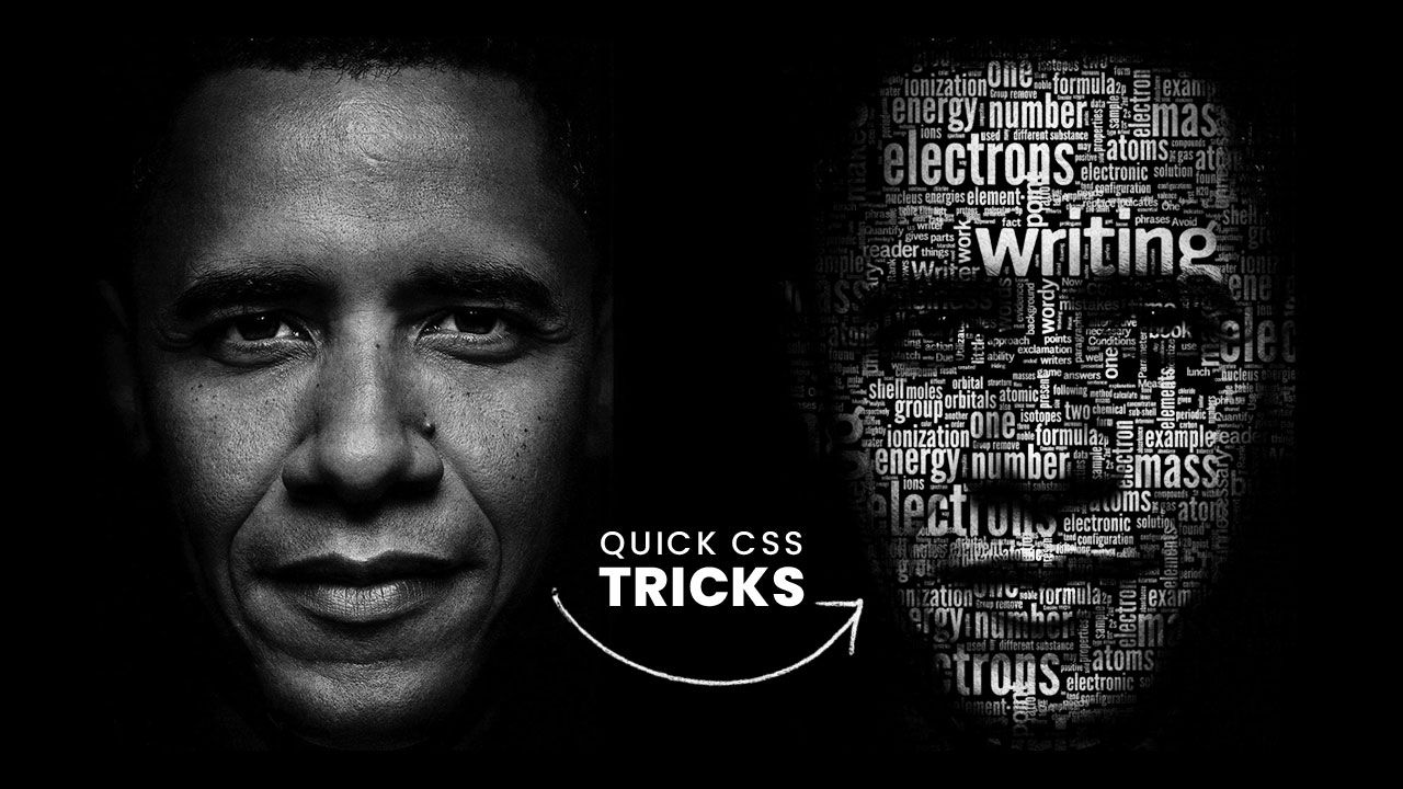 Text Typography Portrait Using Html And Css