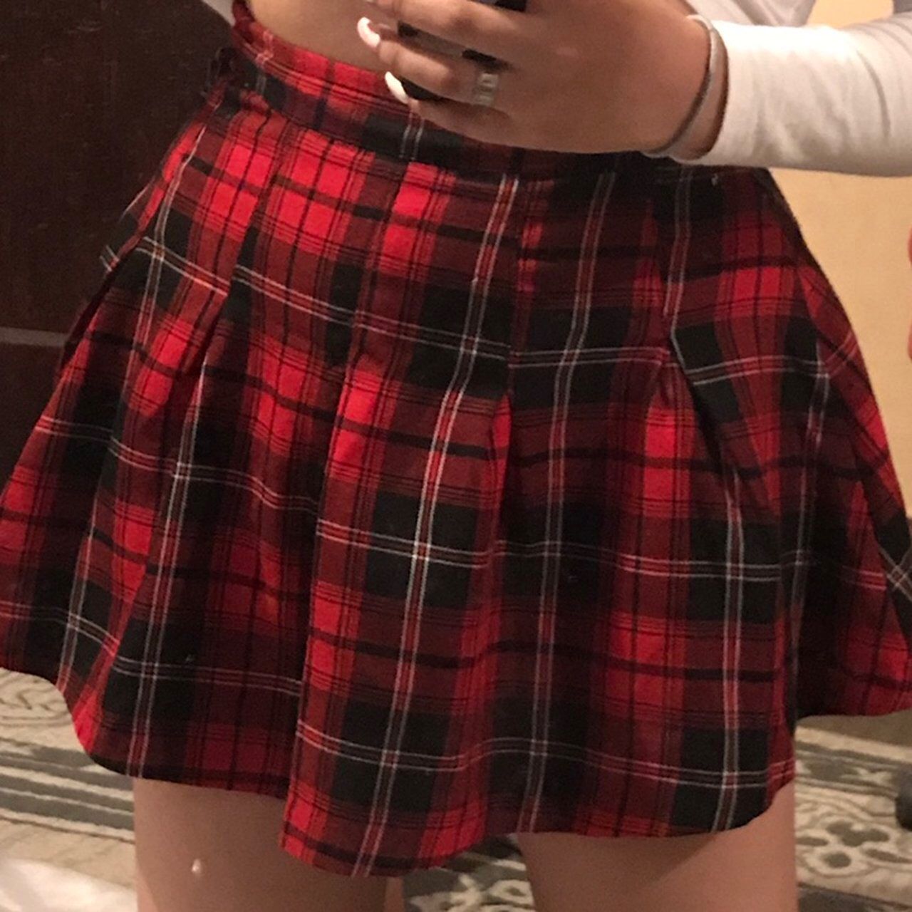 Pin By ℒolly ༘🦩୭˚ᵎᵎ On ᕱ⑅ᕱ 𝐌𝐲self ୧₊🍓˚🥥 Plaid Skirt Aesthetic Fashion Red Plaid Skirt