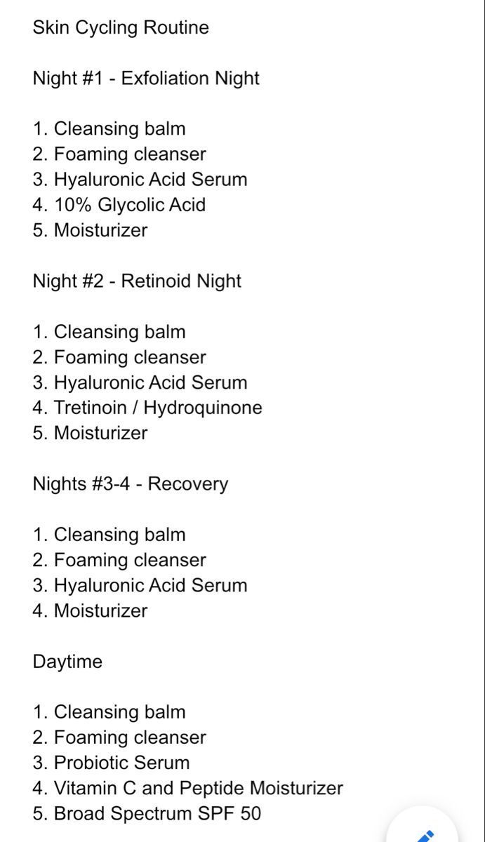 Dermatologist Details Why Skin Cycling Is The Perfect Four Day Routine