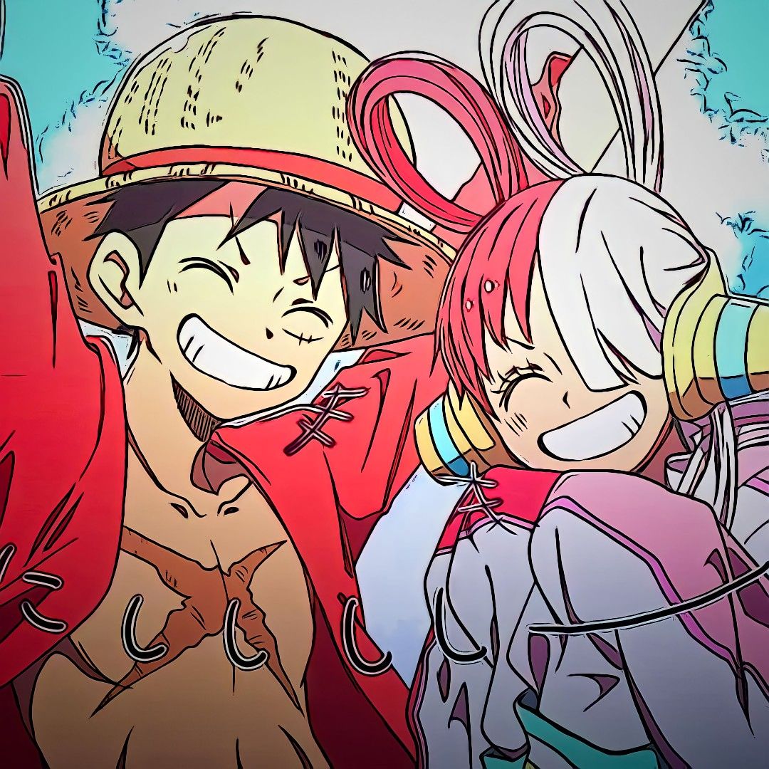 Luffy And Uta ️ One Piece One Piece Manga One Piece Anime One Piece Fanart