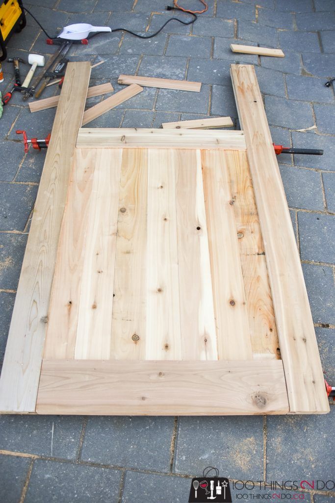 Wooden Entrance Gate Flat Top Modern Garden Gates Handmade Bespoke Custom Made Quality
