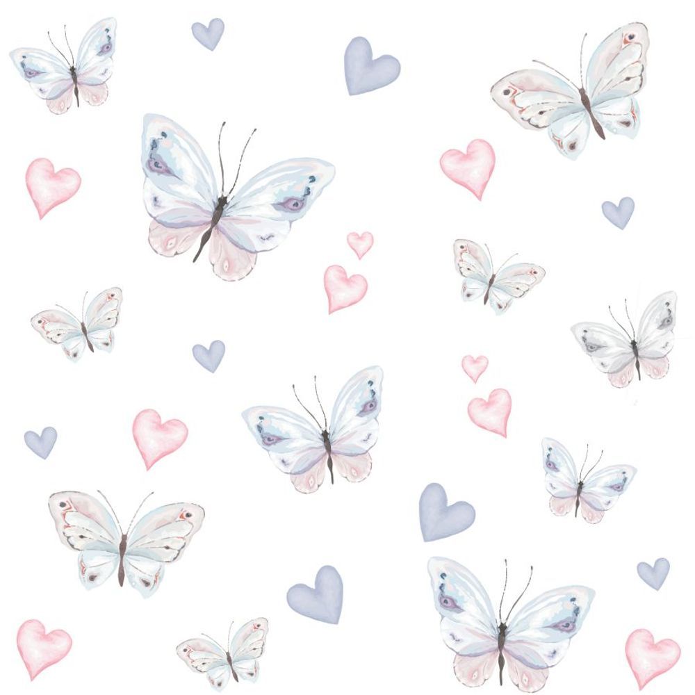 Papel De Parede Borboleta Cinza 3 Papel De Parede Borboletas Papel De Parede Infantil Papel
