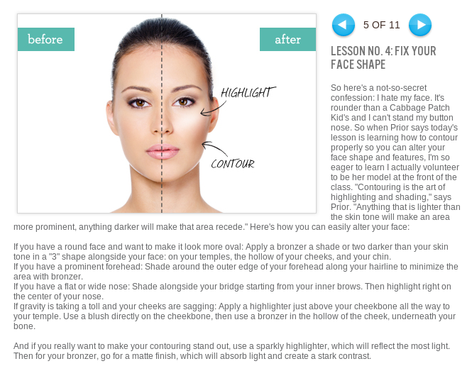 Lesson 4 Fix Your Face Shape Face Shapes Face Contouring Button Nose