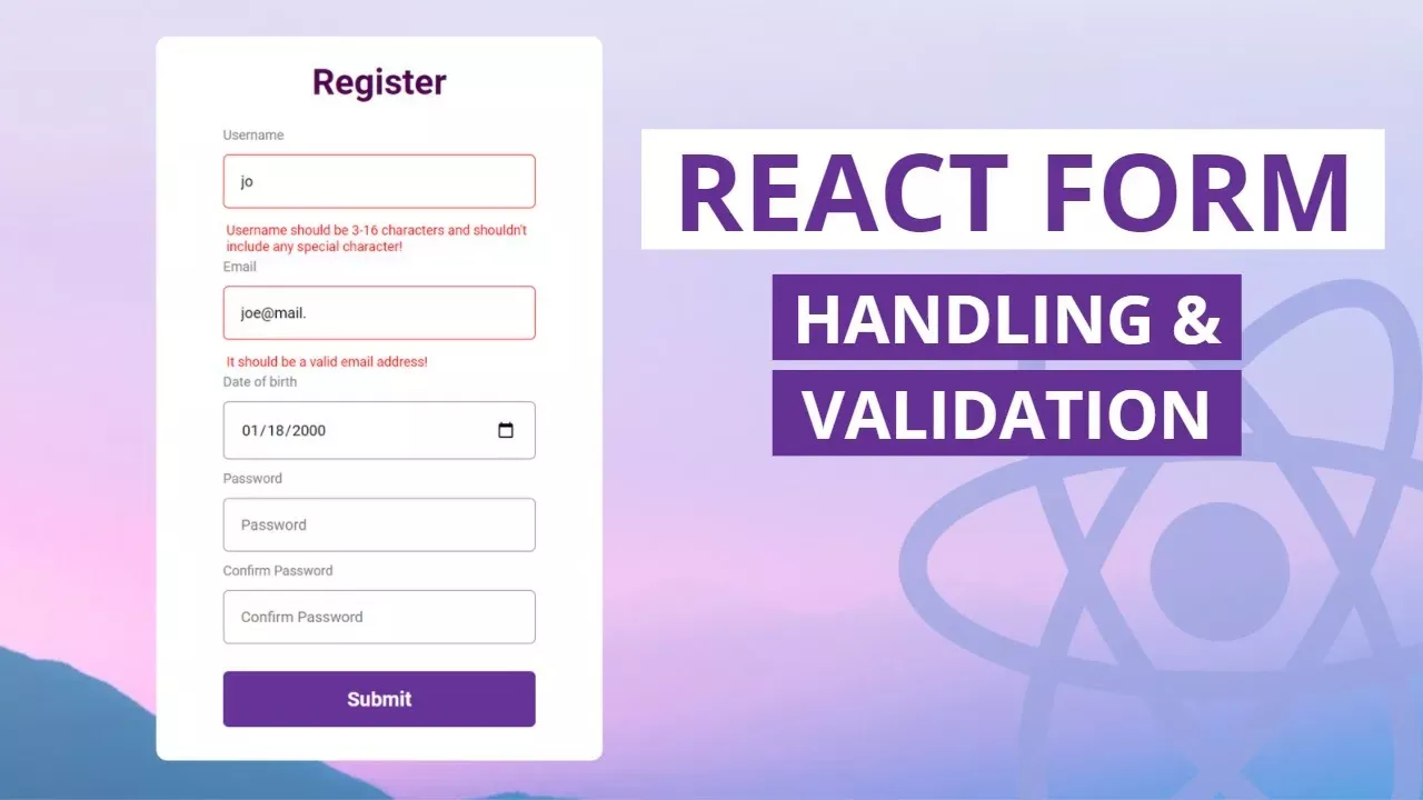 How To Handle And Validate React Form Inputs Using Different Ways