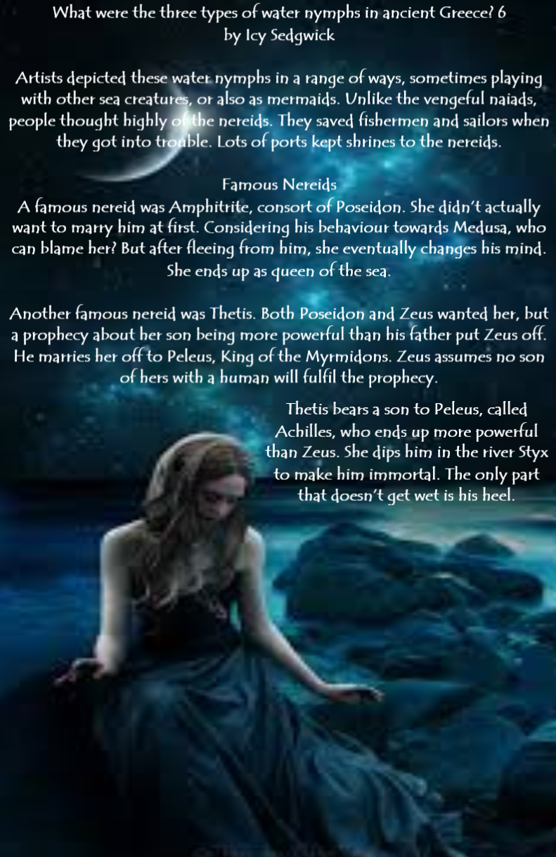 What Were The Three Types Of Water Nymphs In Ancient Greece Artofit