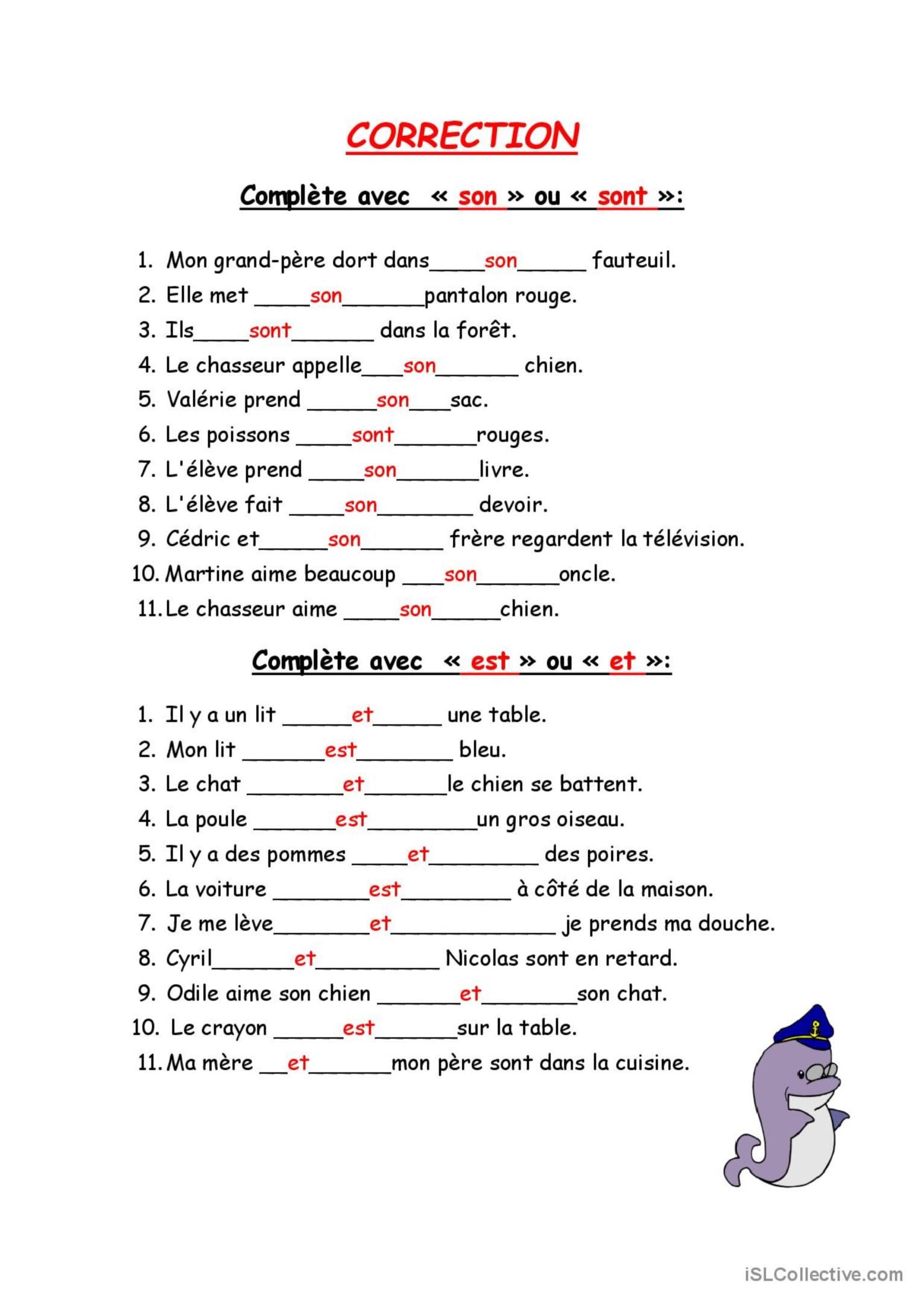 Homophones son et sont – Artofit Homophones son et sont – Artofit