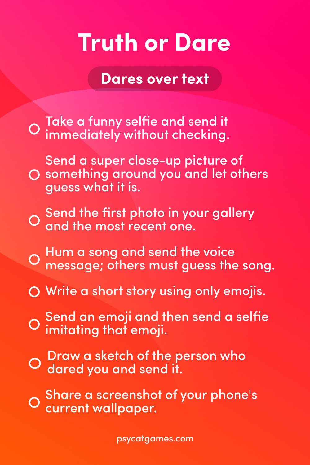Dares Over Text Truth Or Dare In 2023 Dare Questions Truth Or Dare