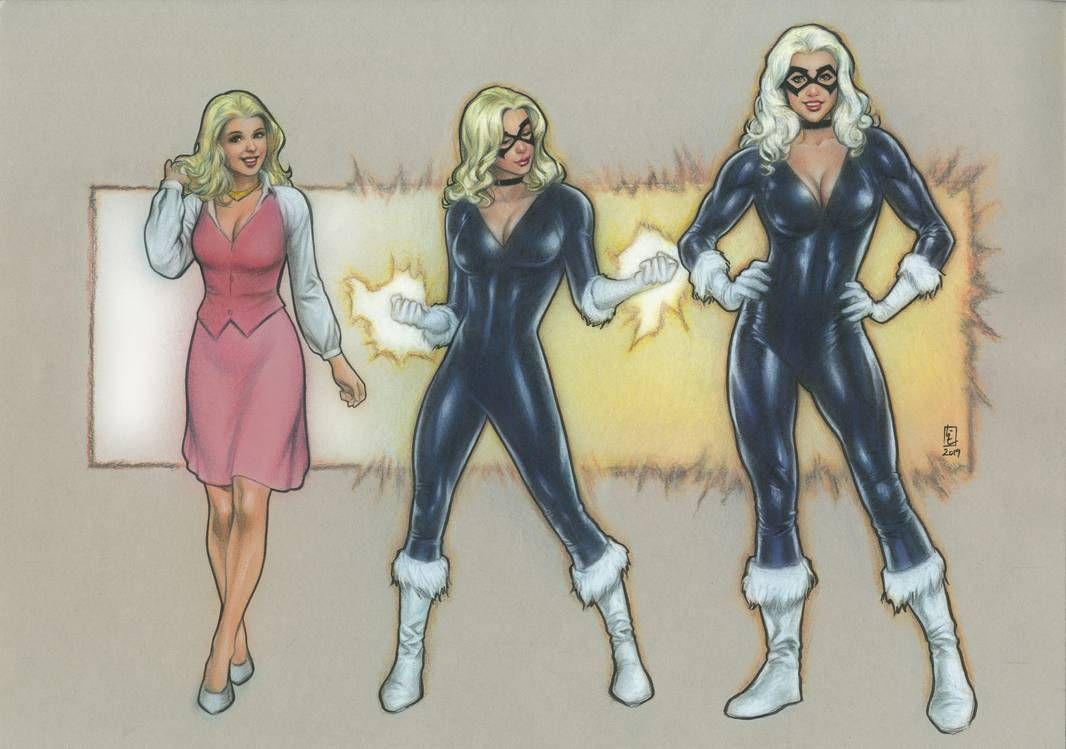 Black Cat Transforms Animated Series By Reckoning5 On Deviantart Female Muscle Growth Comic
