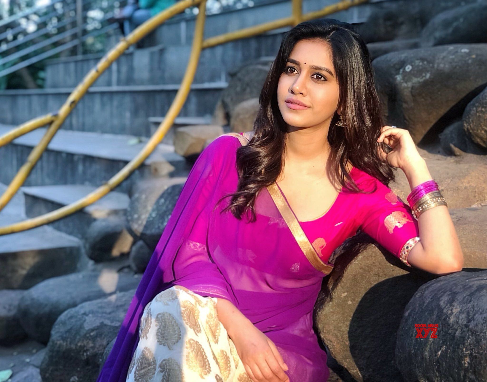 Actress Nabha Natesh Hot Stills In Half Saree Social News Xyz South